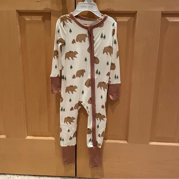 Angel Dear | Pajamas | Nwt Angel Dear Bamboo Brown Bear Print Pajama ...